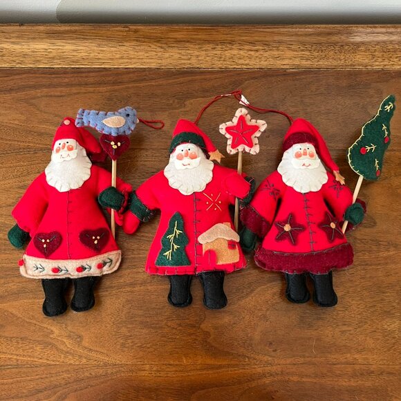 Department 56 | Holiday | Department 56 Felt Santa Stocking Ornaments ...